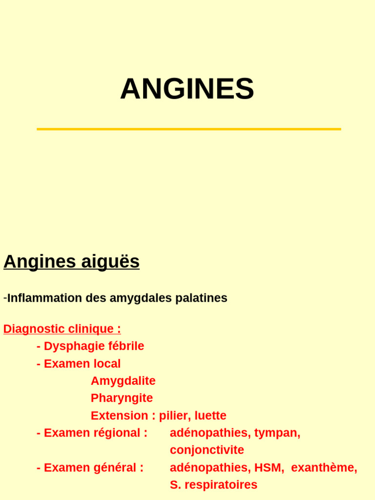 Angines-DCEM1 2009 | PDF