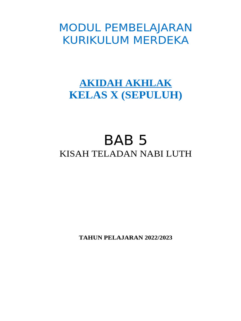 Aa - 10 Modul Bab 5 | PDF
