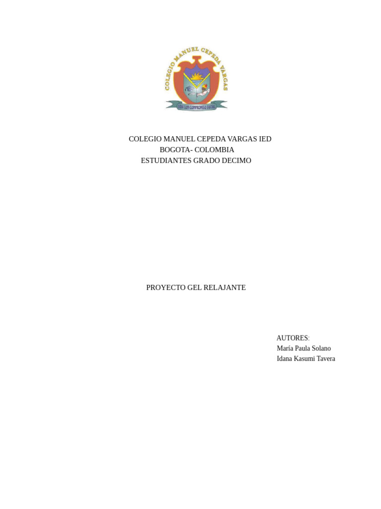 Colegio Manuel Cepeda Vargas Ied | PDF