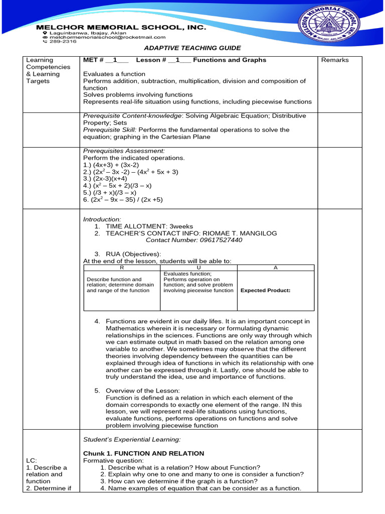 Atg Genmath | PDF
