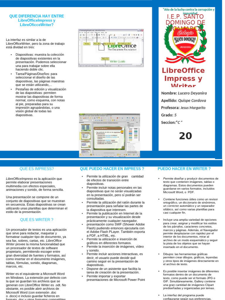 Trptico de Impres y Write | PDF