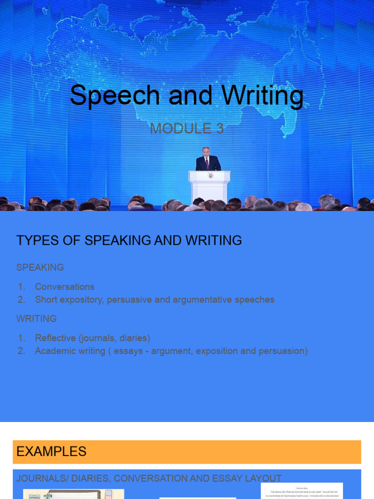 Types of Speech and Writing | PDF