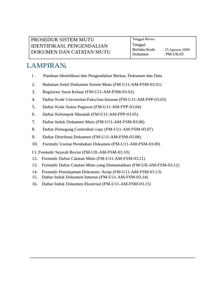 Contoh Lampiran | PDF