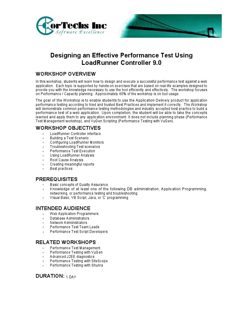 LoadRunner Workshop for Testers | PDF