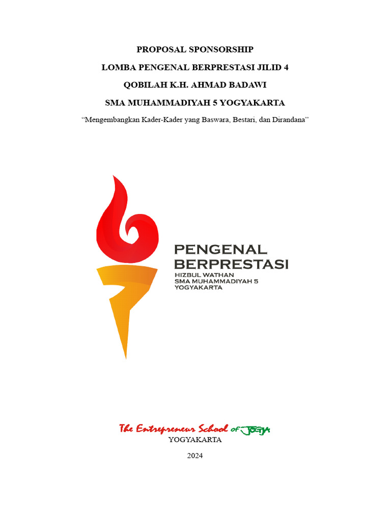 Proposal LPB Jilid 4 (Sponsorship) | PDF