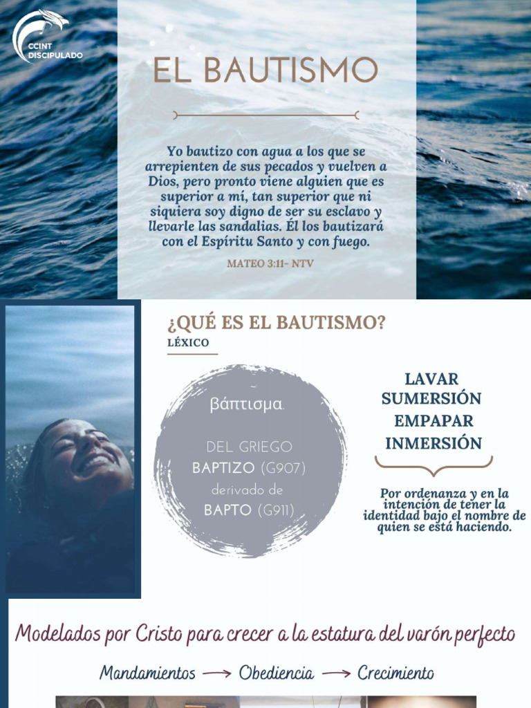 Clase 4 - El Bautismo | PDF Clase 4 - El Bautismo | PDF