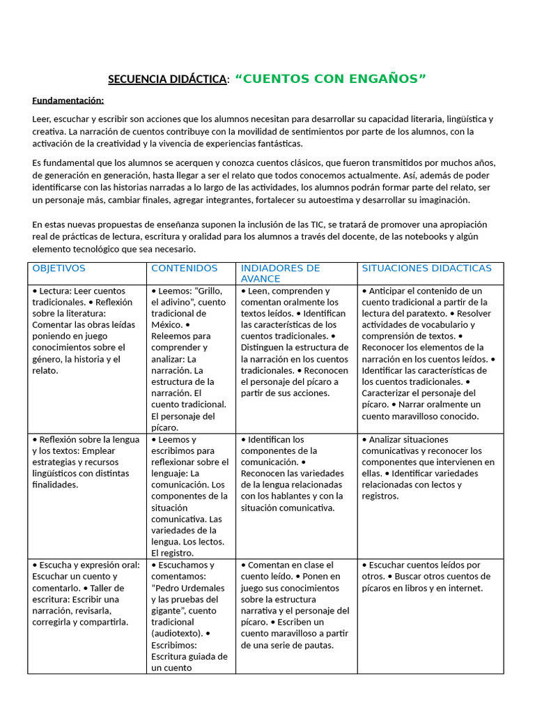 Cuentos Tradicionales | PDF