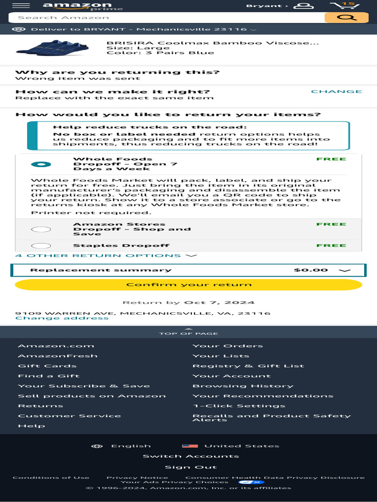 Online Return Center | PDF