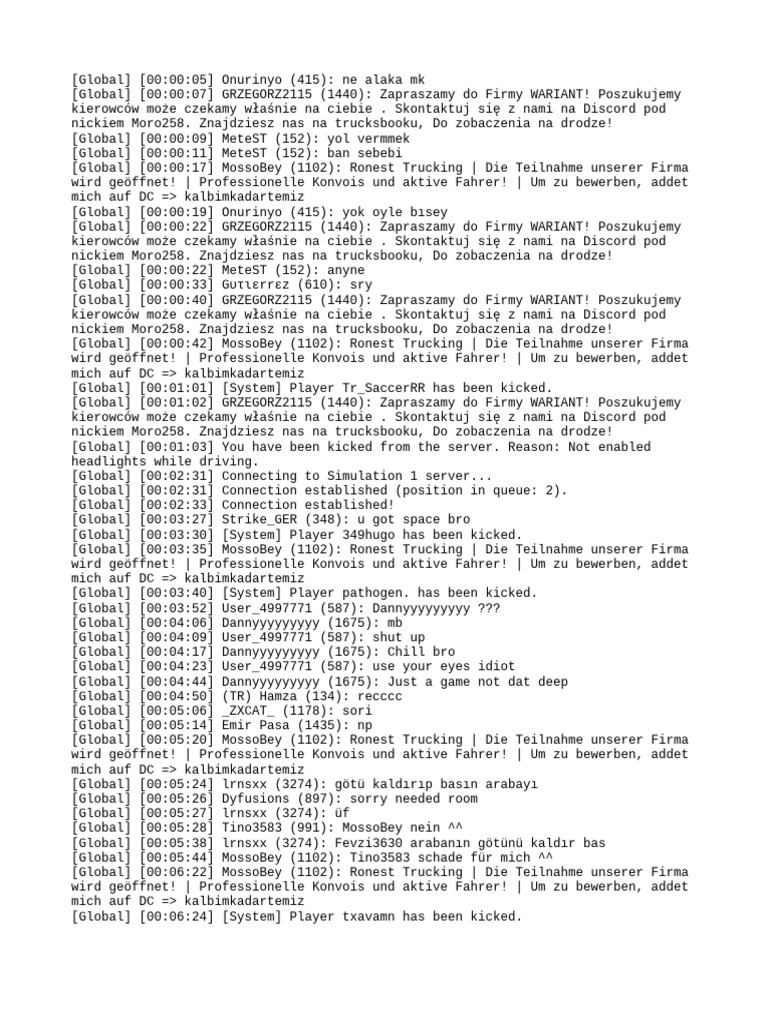 Chat 2024 07 30 Log | PDF