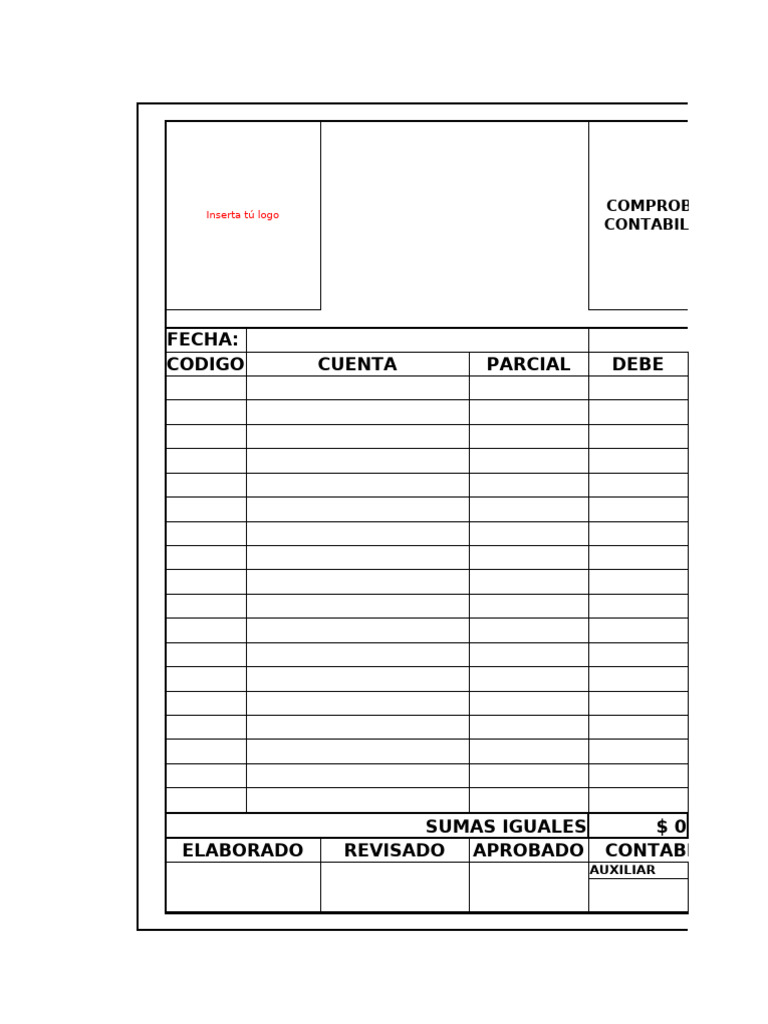 Formatos Contables | PDF