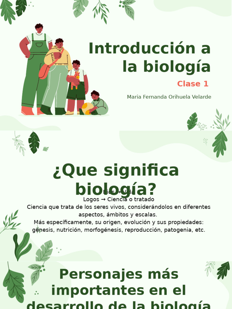 Introduccion A La Biologia | PDF