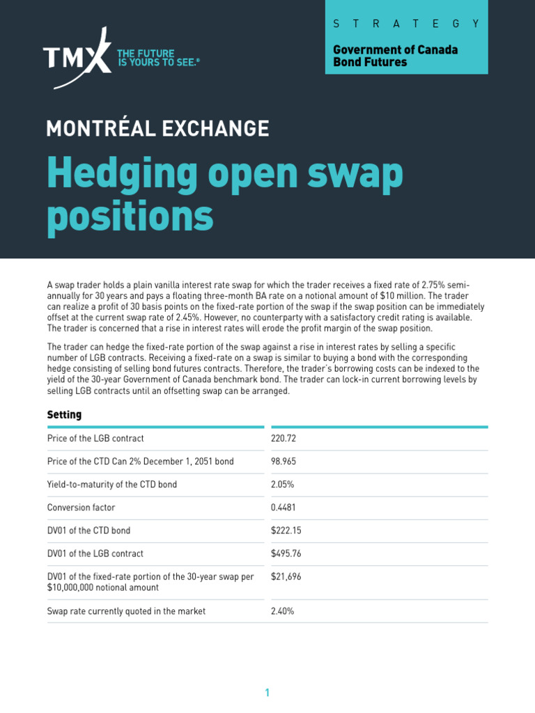 Hedging Open Swap Positions | PDF