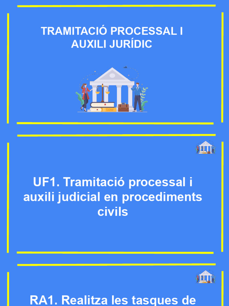 Tramitació Processal I Auxili Jurídic Punt 3. Les Parts | PDF