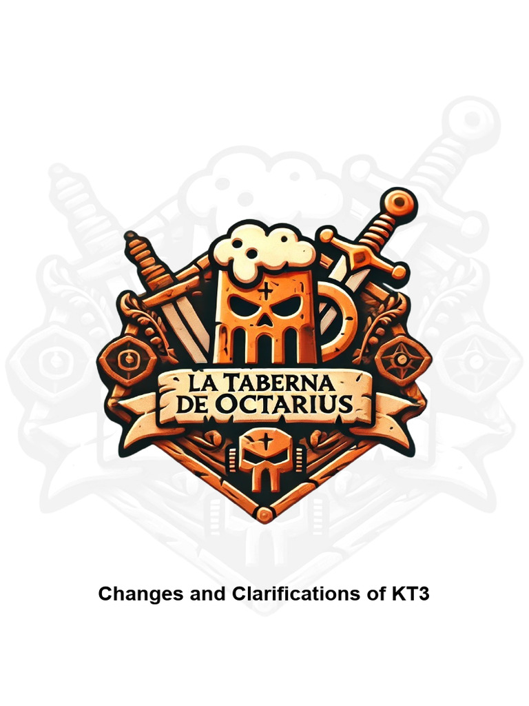 Changes and Clarifications of KT3 1.0 | PDF