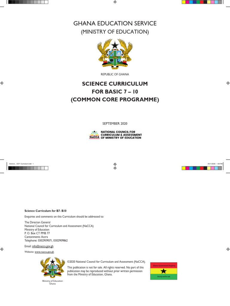 Science CCP Curriculum | PDF