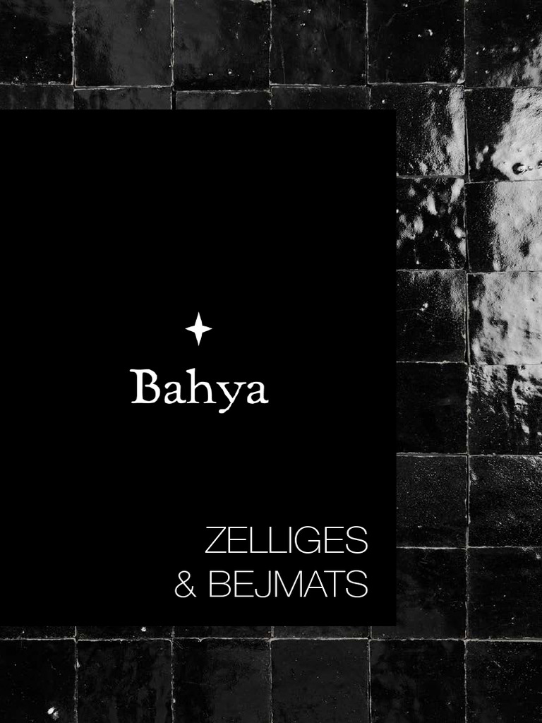 Maison Bahya Catalogue Zelliges | PDF