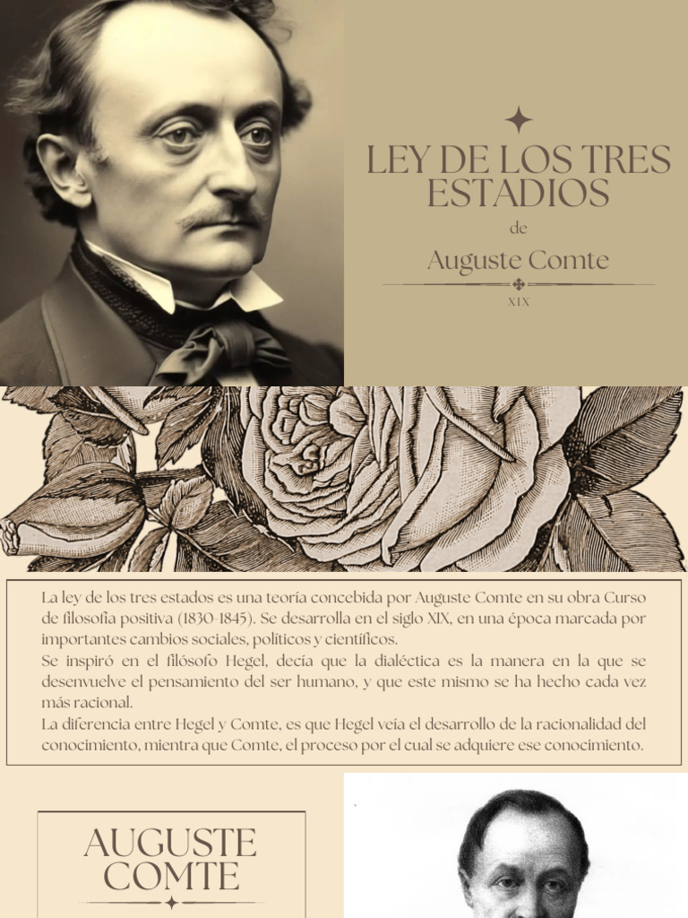 Teoría de Los Tres Estado de Augusto Comte | PDF | Positivismo | Ciencias sociales
