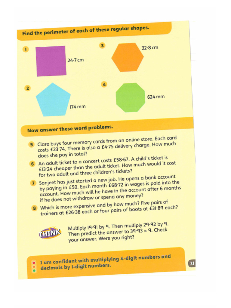 Abacus Math Year 6 Book 3 P. 31-60 | PDF
