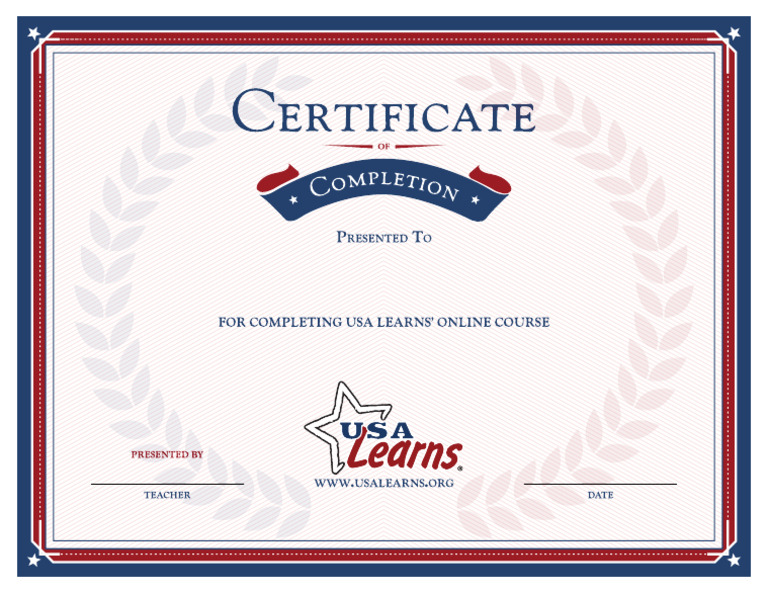 USAL Certificate of Completion | PDF