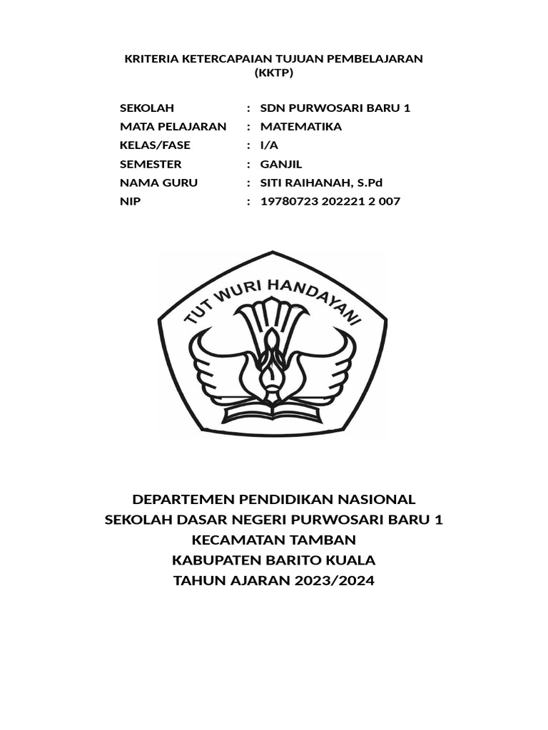 Cover KKTP MTK | PDF