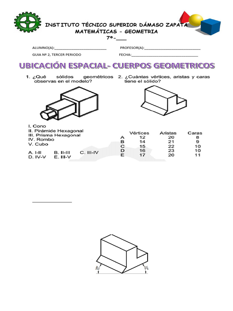Guia 2 Geometria Tercer Periodo | PDF