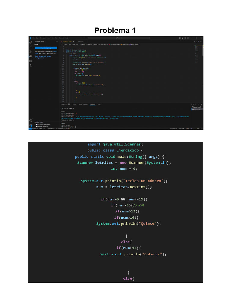 If Anidado | PDF | Programación de computadoras | Informática