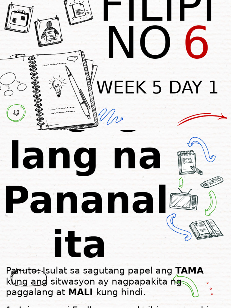 Filipino 6 Q1 W5 | PDF