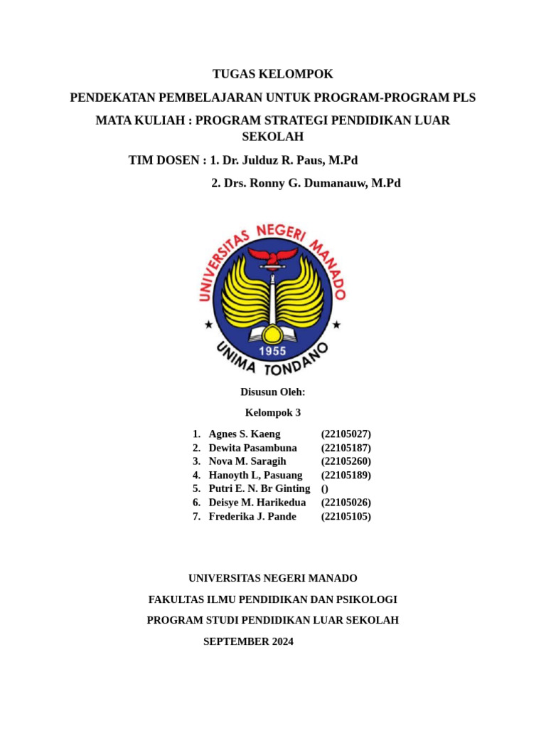 KLMPK 3, Program Strategi PLS | PDF
