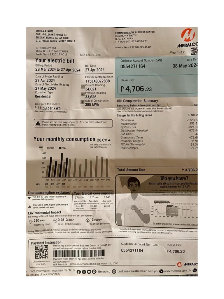 Electric Bill | PDF