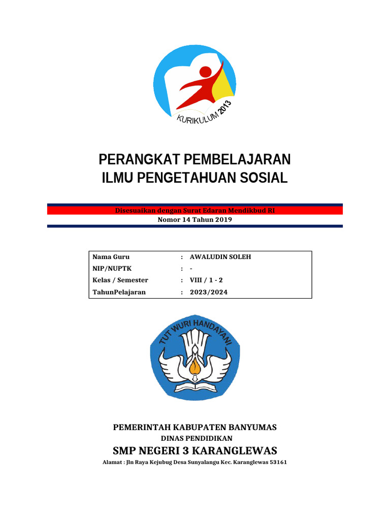 COVER Perangkat Ajar | PDF