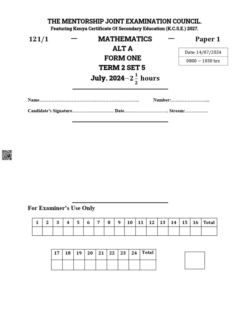 F1-Mat-Pp1-Set 5-T2-2024-QS | PDF