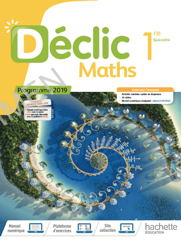 Maths 1ere Hachette 1 | PDF