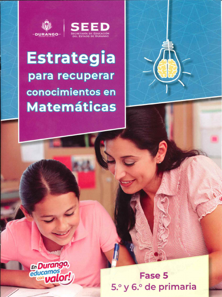 Cuadernillo Matemáticas Fase 5 | PDF