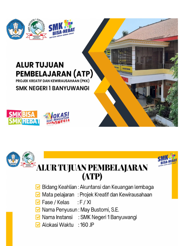 Atp-Tp PKK Fase F Kelas Xi 2024-2025 (May Bustomi) | PDF