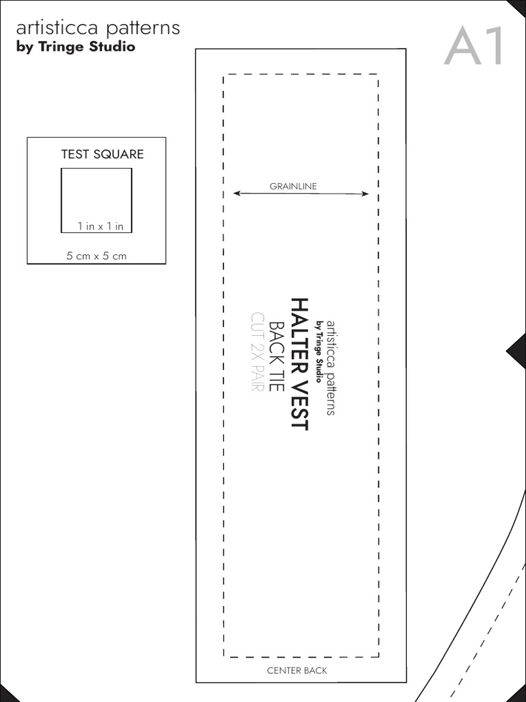 Tringestudio - Halter Vest Pattern | PDF