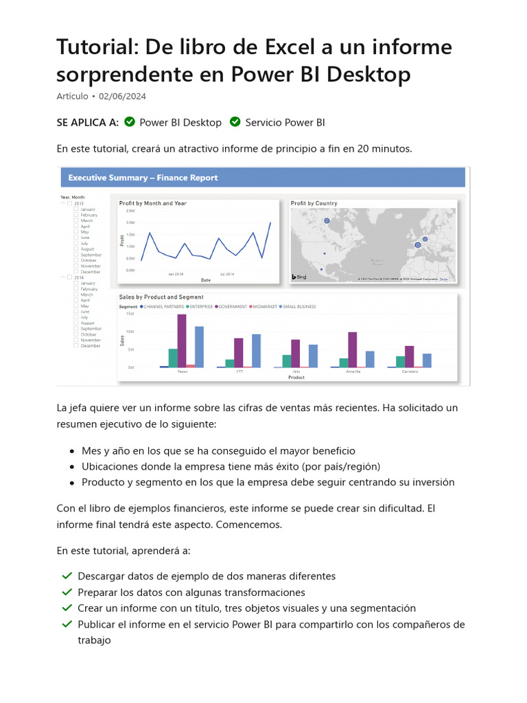 Práctico 1 - Crear Un Reporte Con Power BI | PDF