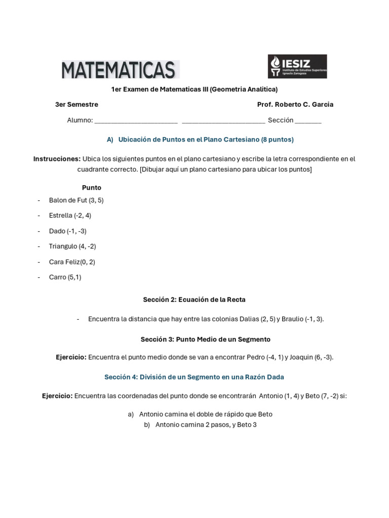 Examen Mate 3 | PDF