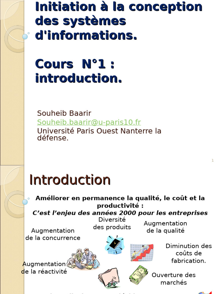 Cours N°1 Introduction | PDF