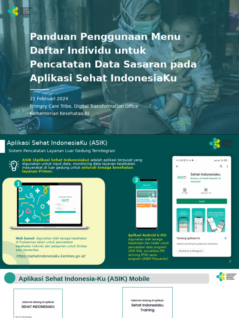 Panduan Data Sasaran ASIK | PDF