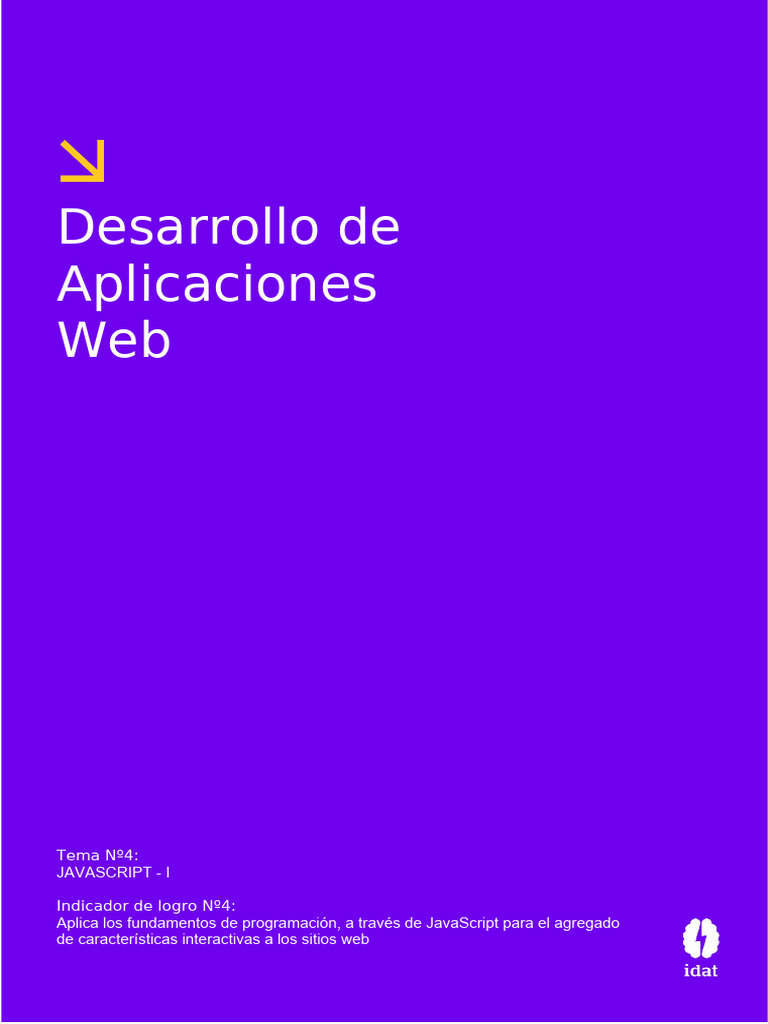 Guía 04 - Desarrollo de Aplicaciones Web | PDF