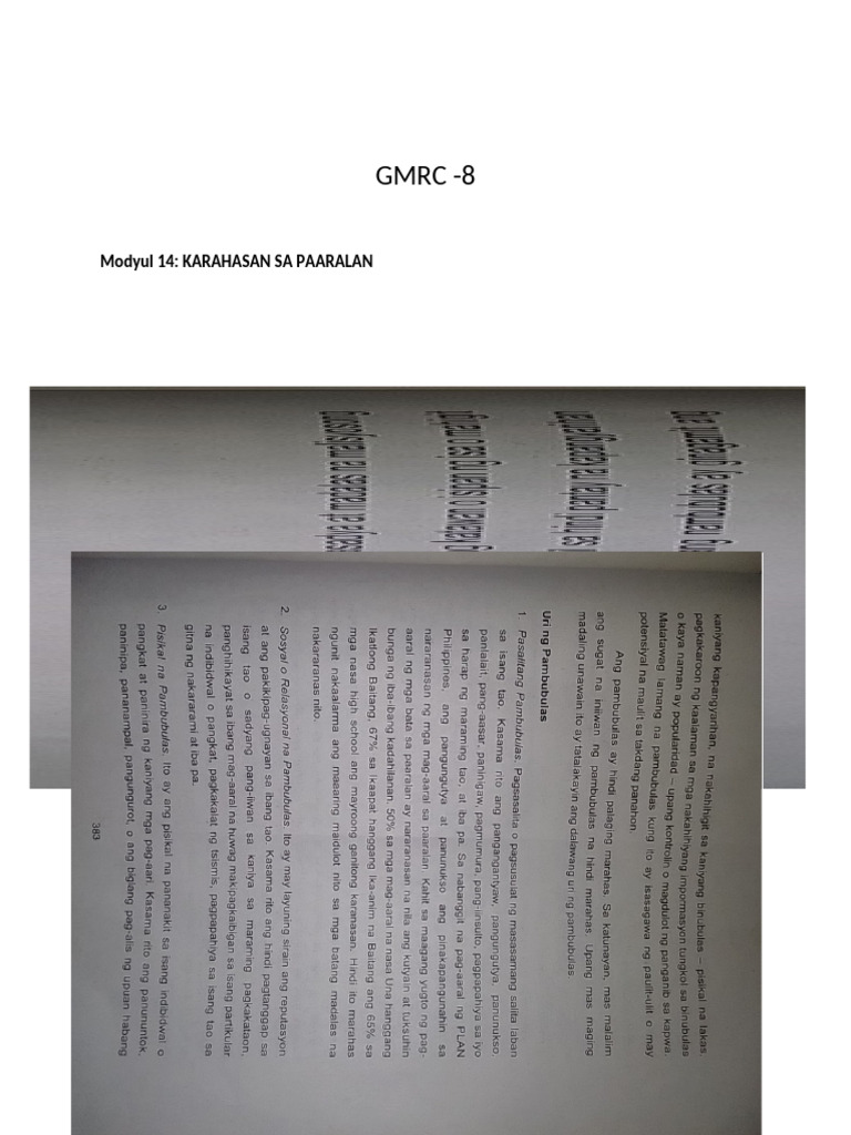 GMRC 8 Module | PDF