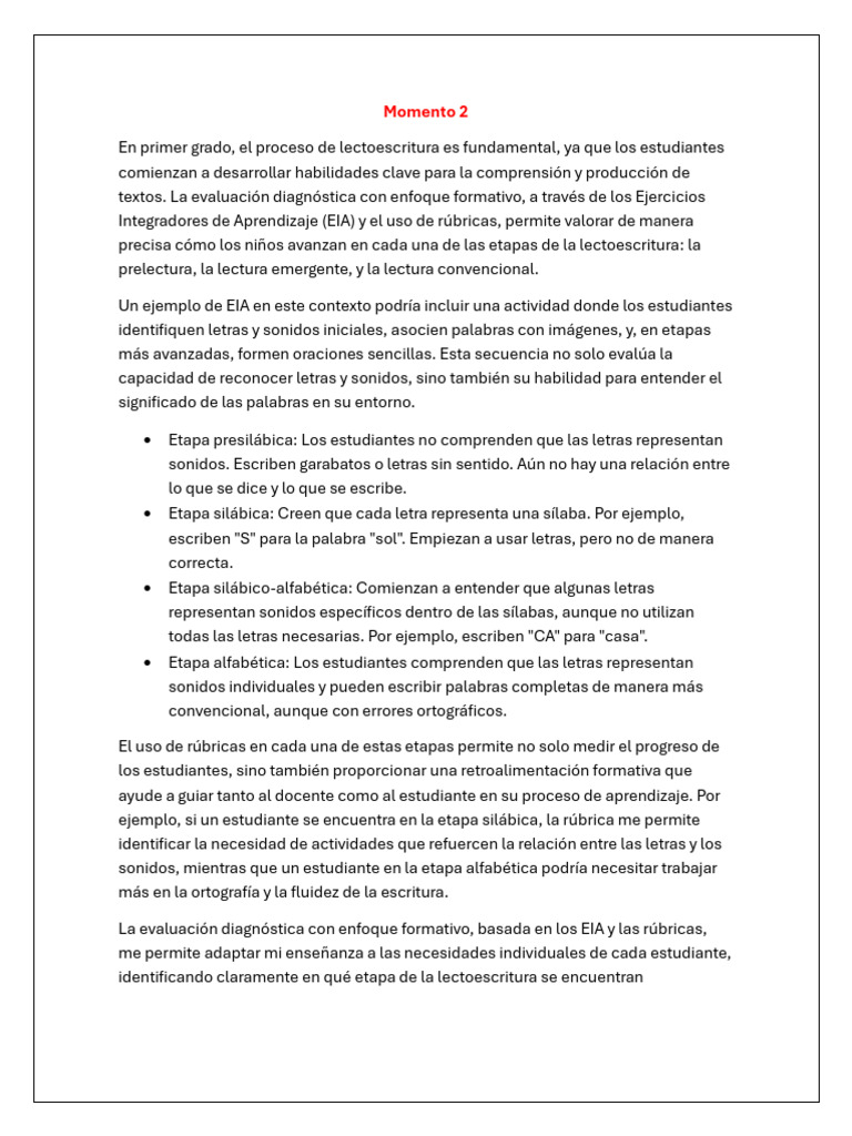 Momento 2 Texto Argumentativo | PDF