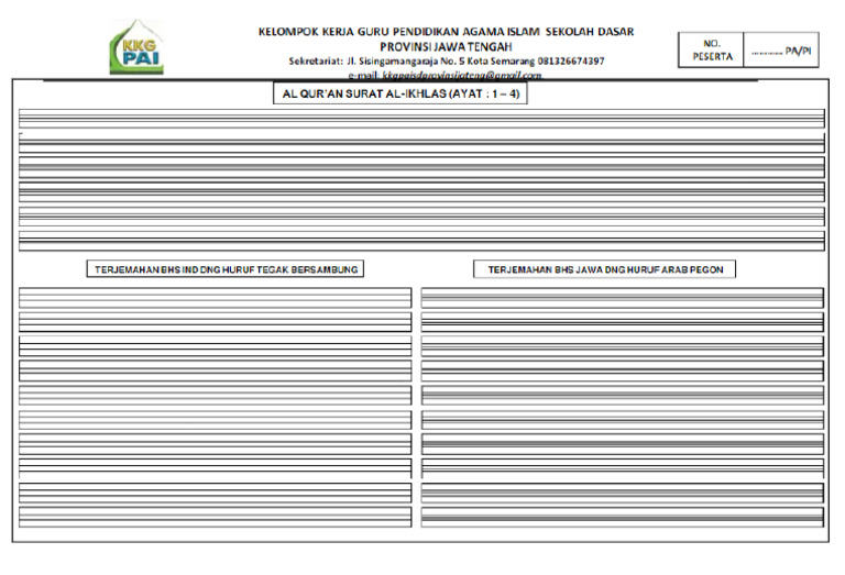Lembar Seni Menulis Khat | PDF