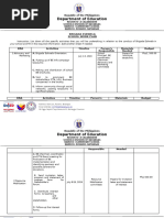 Brigada Eskwela Action Plan 2025 - 2026 | PDF | Learning | Teaching