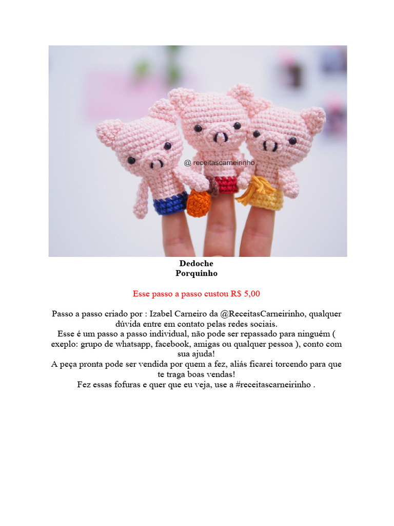 Titere de Dedo Los 3 Chanchitos | PDF