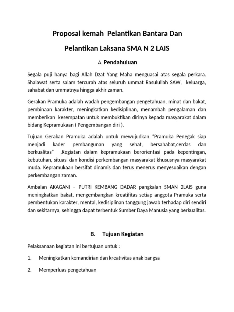 Proposal kemah-WPS Office | PDF