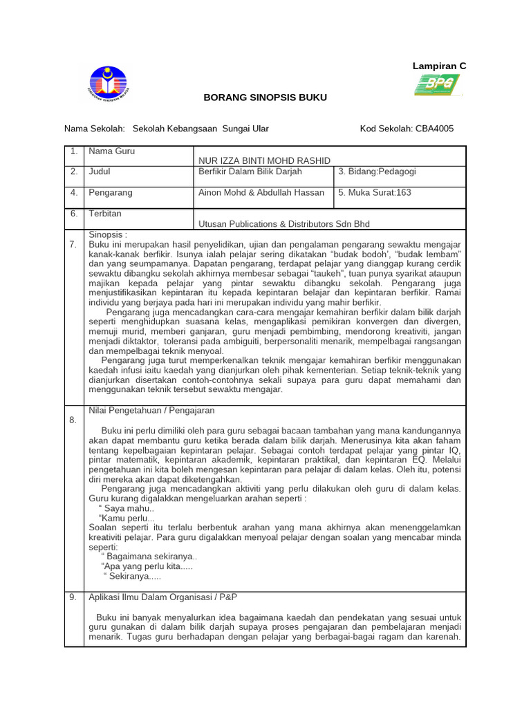Sinopsis Buku Sksu | PDF