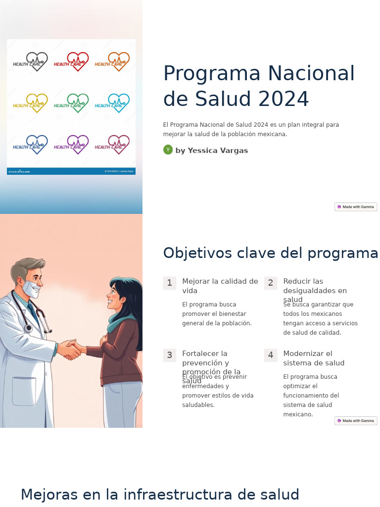 Programa Nacional de Salud 2024 | PDF