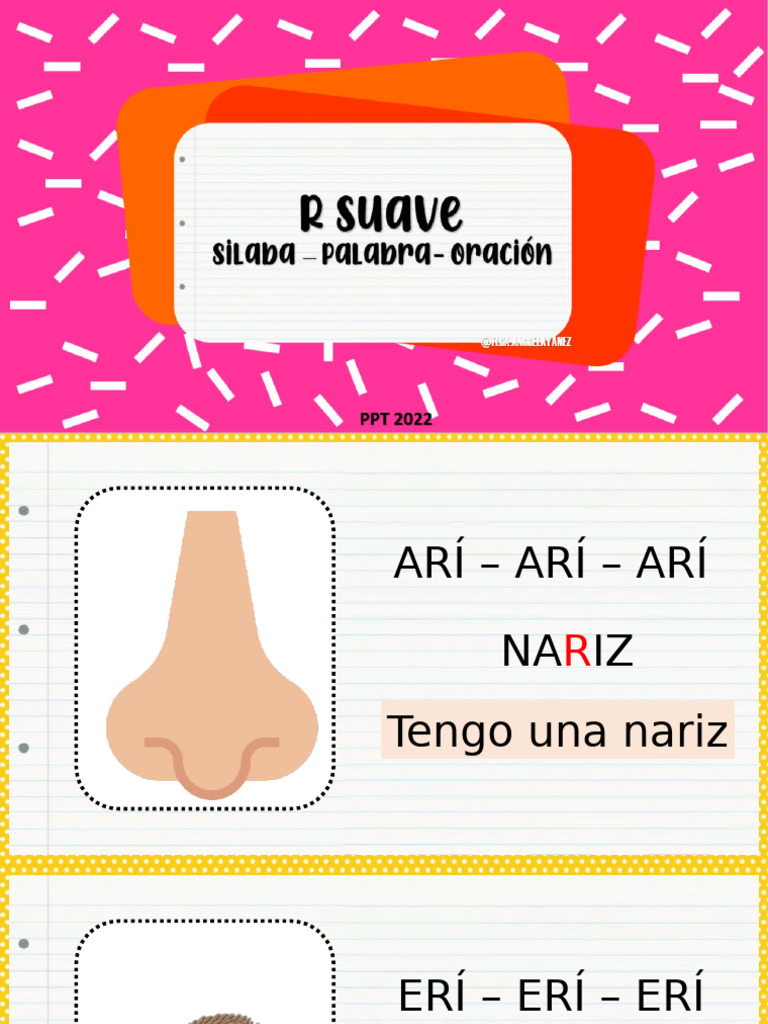 Práctica Fonema R Suave | PDF