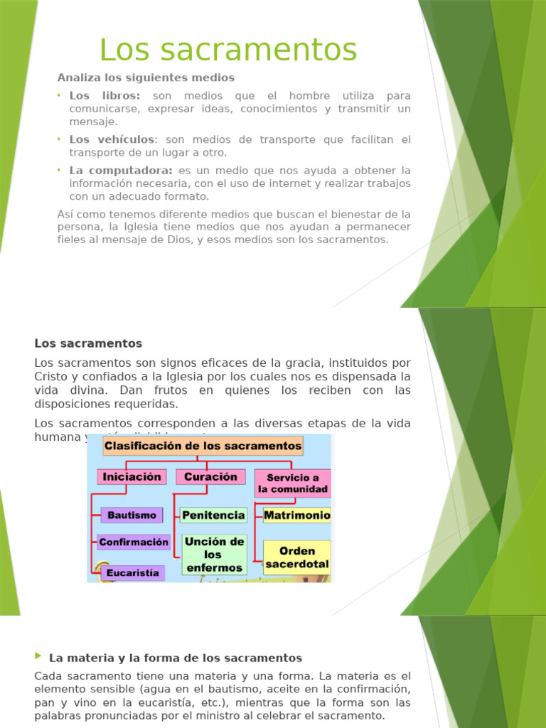 Importancia y Clasificación de los Sacramentos | PDF | Relaciones ...